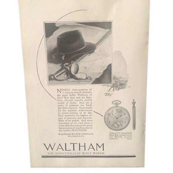Waltham | Accents | Vintage 923waltham Scientifically Built Watch Ad ...